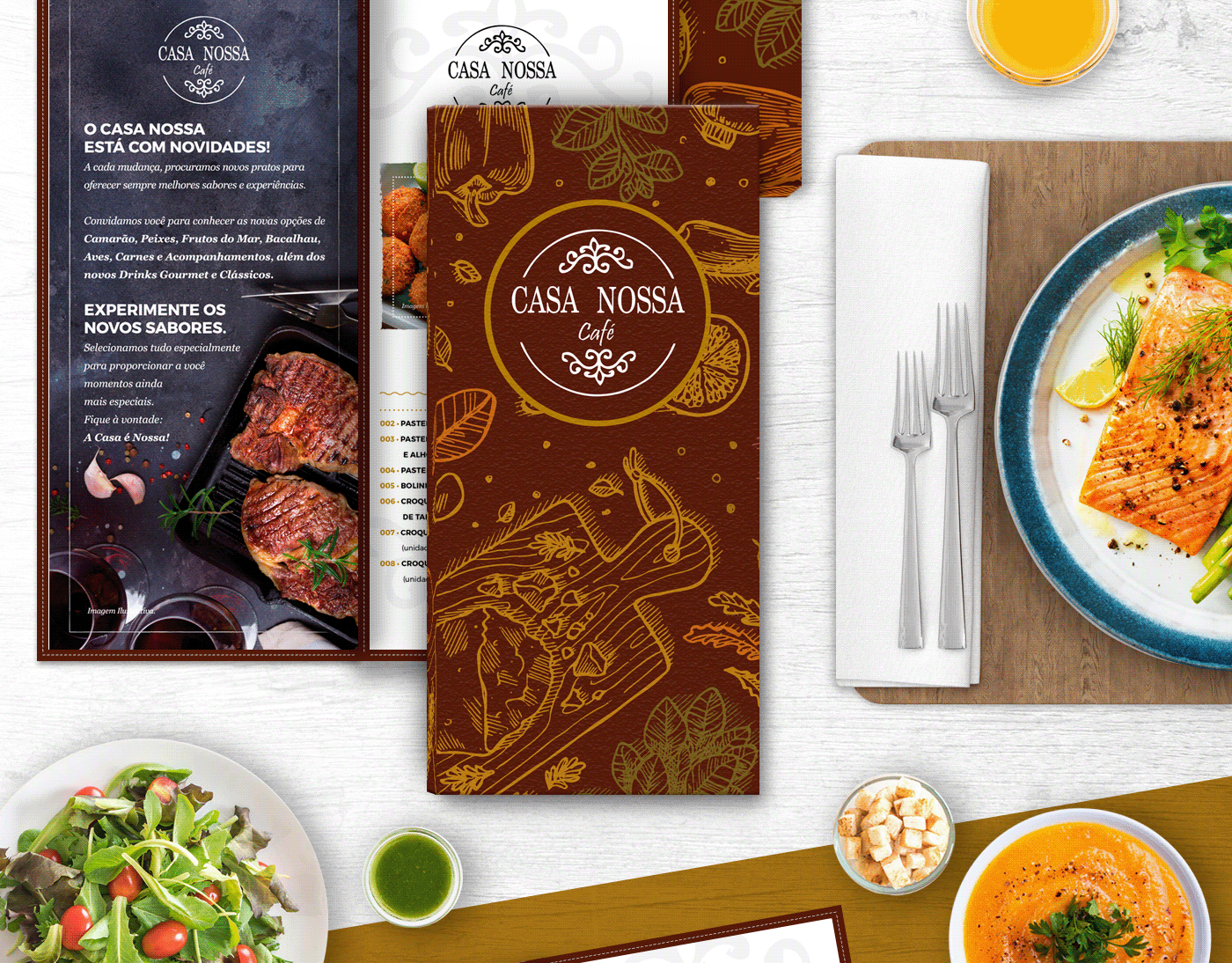 Heyou Studio • Design e Mídia - Cardápio Casa Nossa