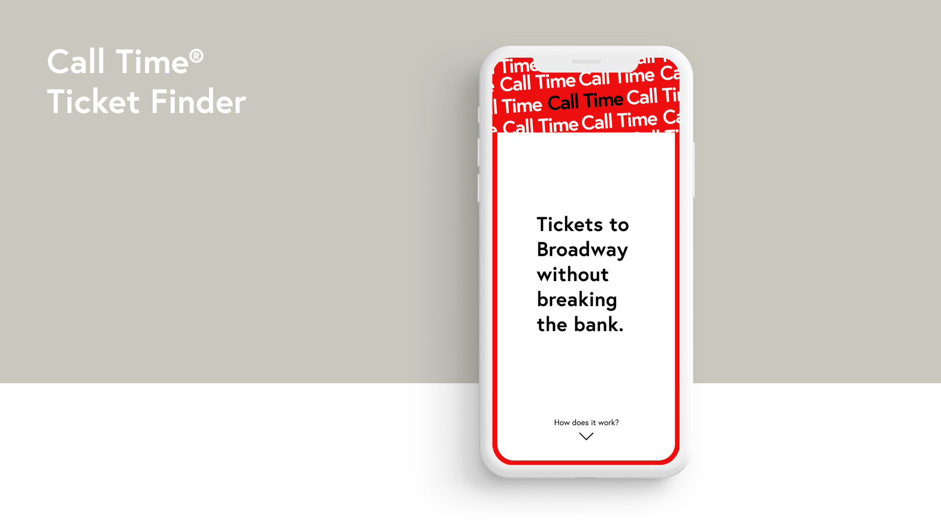 Burak Onder – UI/UX Designer - Call Time® Ticket Finder