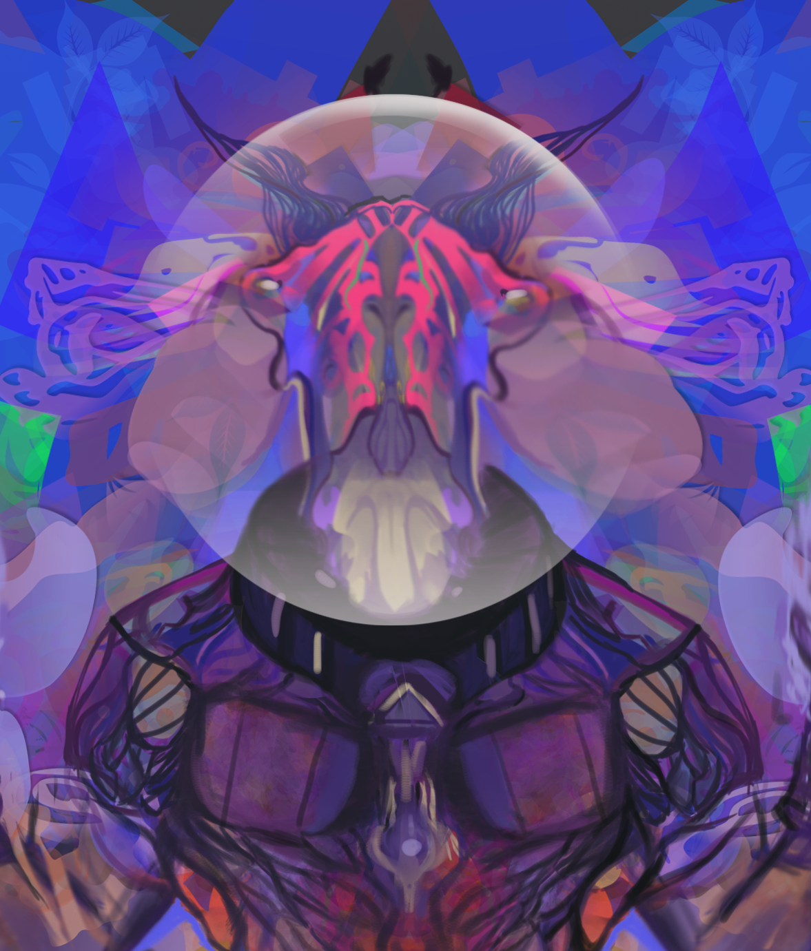 Futuro Primitivo - Motion Design - 3D Art - Illustration - Alien Wizard