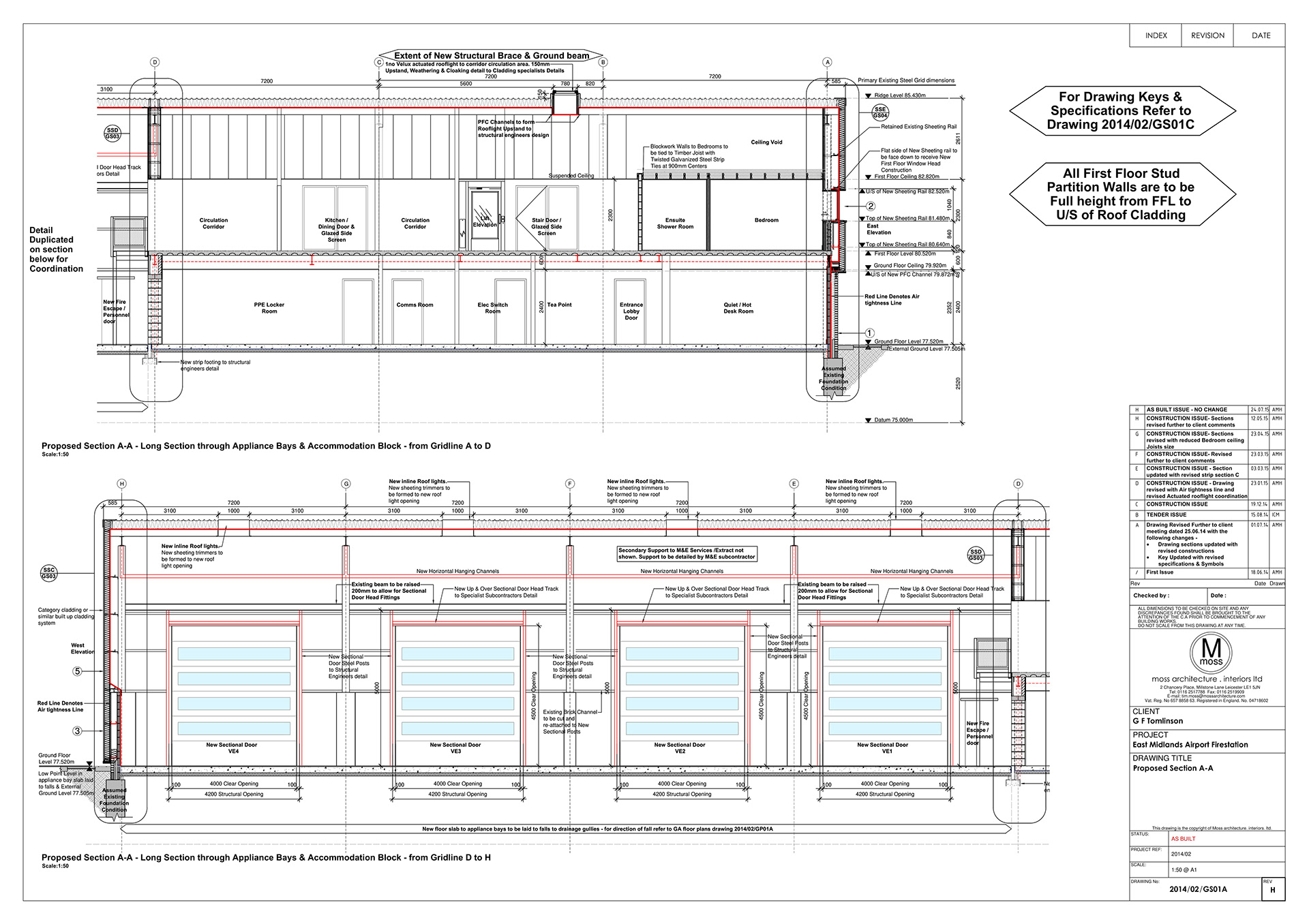 Moss Architecture . Interiors Ltd - Fire Station