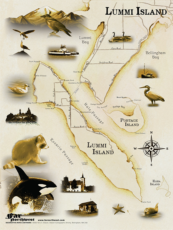 Eric Olason - Mapmaker - Cartographic Artist - Lummi Island Antique ...