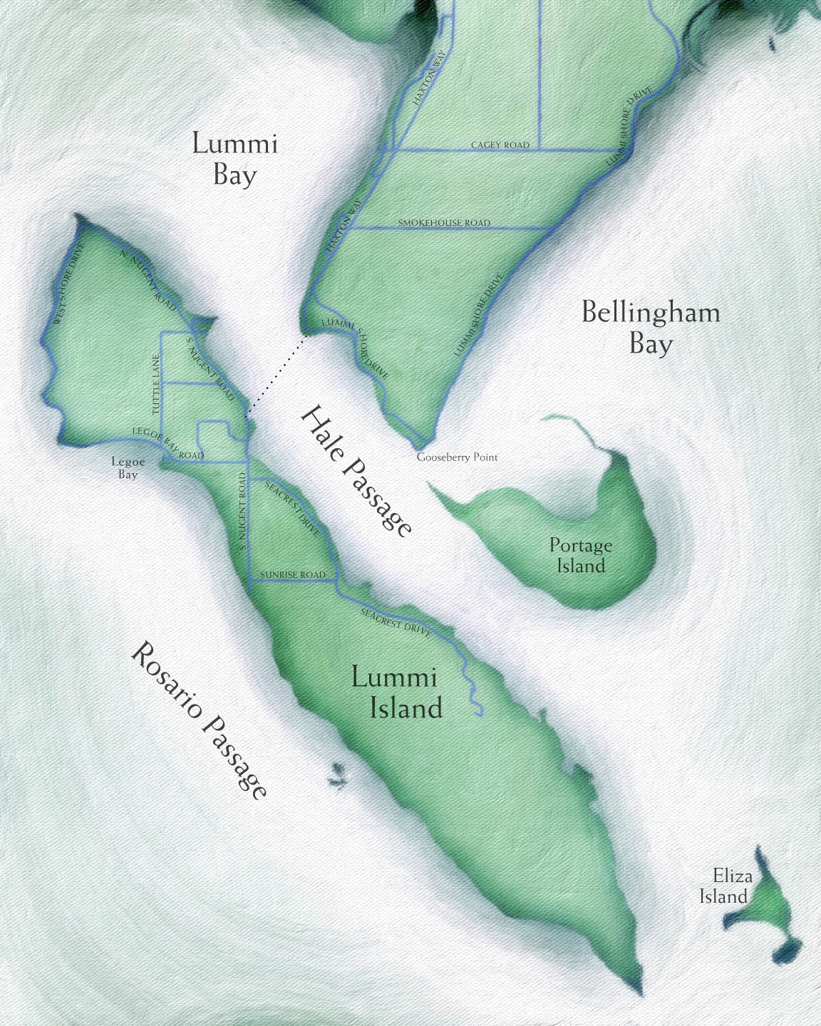 Eric Olason - Mapmaker - Cartographic Artist - Lummi Island 12 ways (12 ...