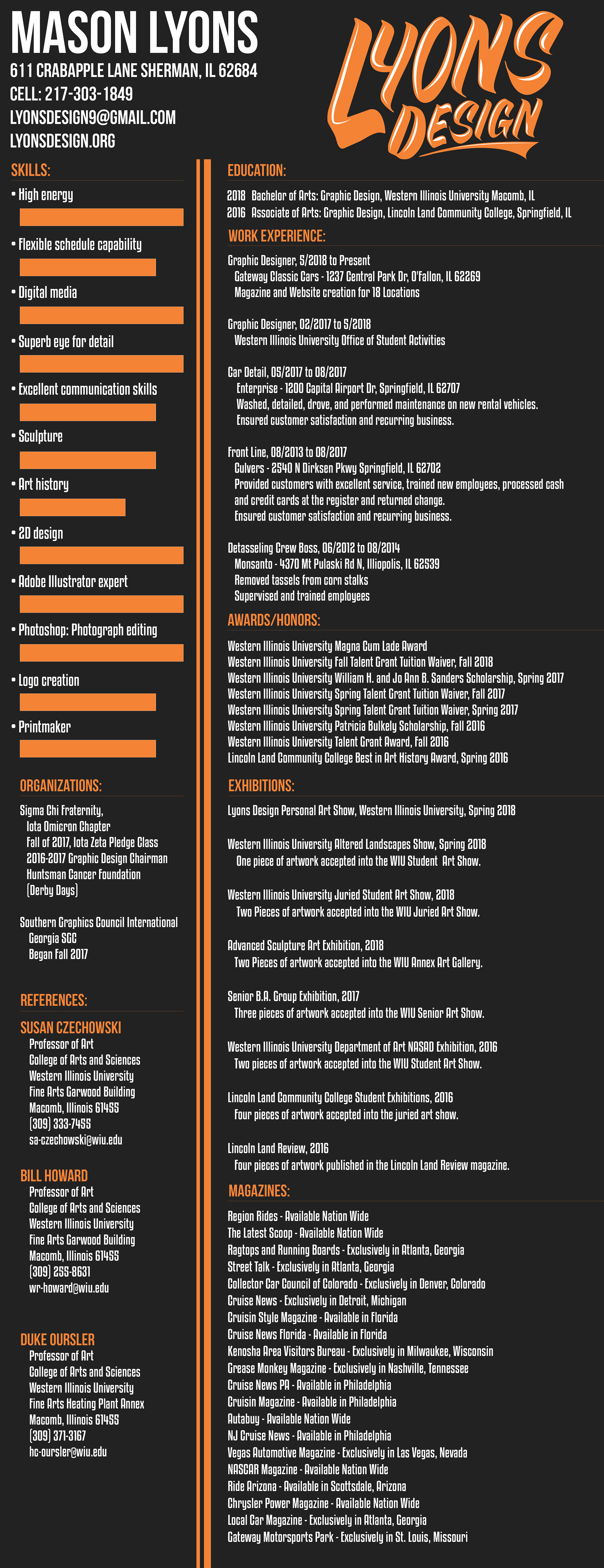 Mason Lyons - Resumé