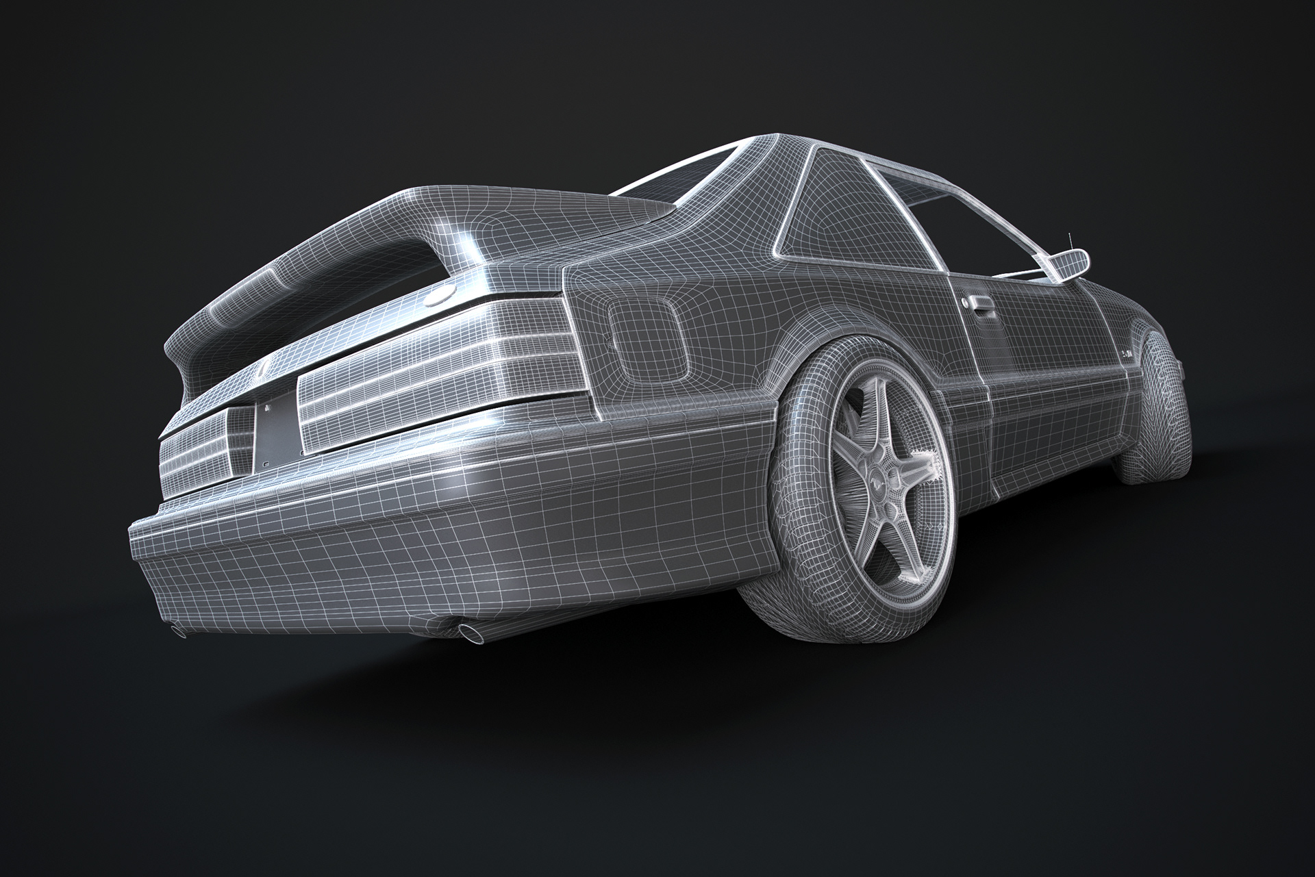 GPU Magic Studio - Ford Mustang Fox Body 3D Model