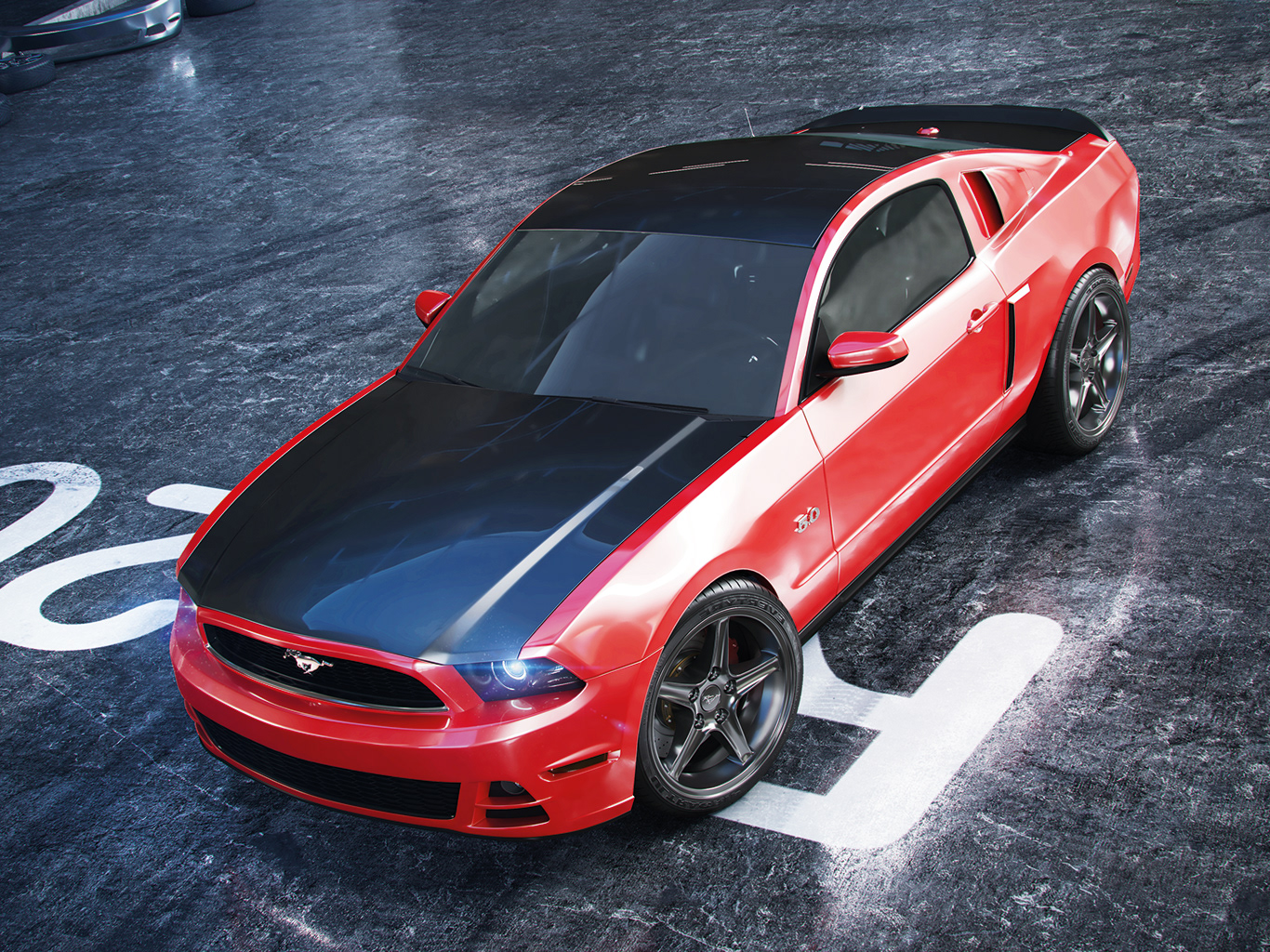 GPU Magic Studio - Ford Mustang Fox Body 3D Model