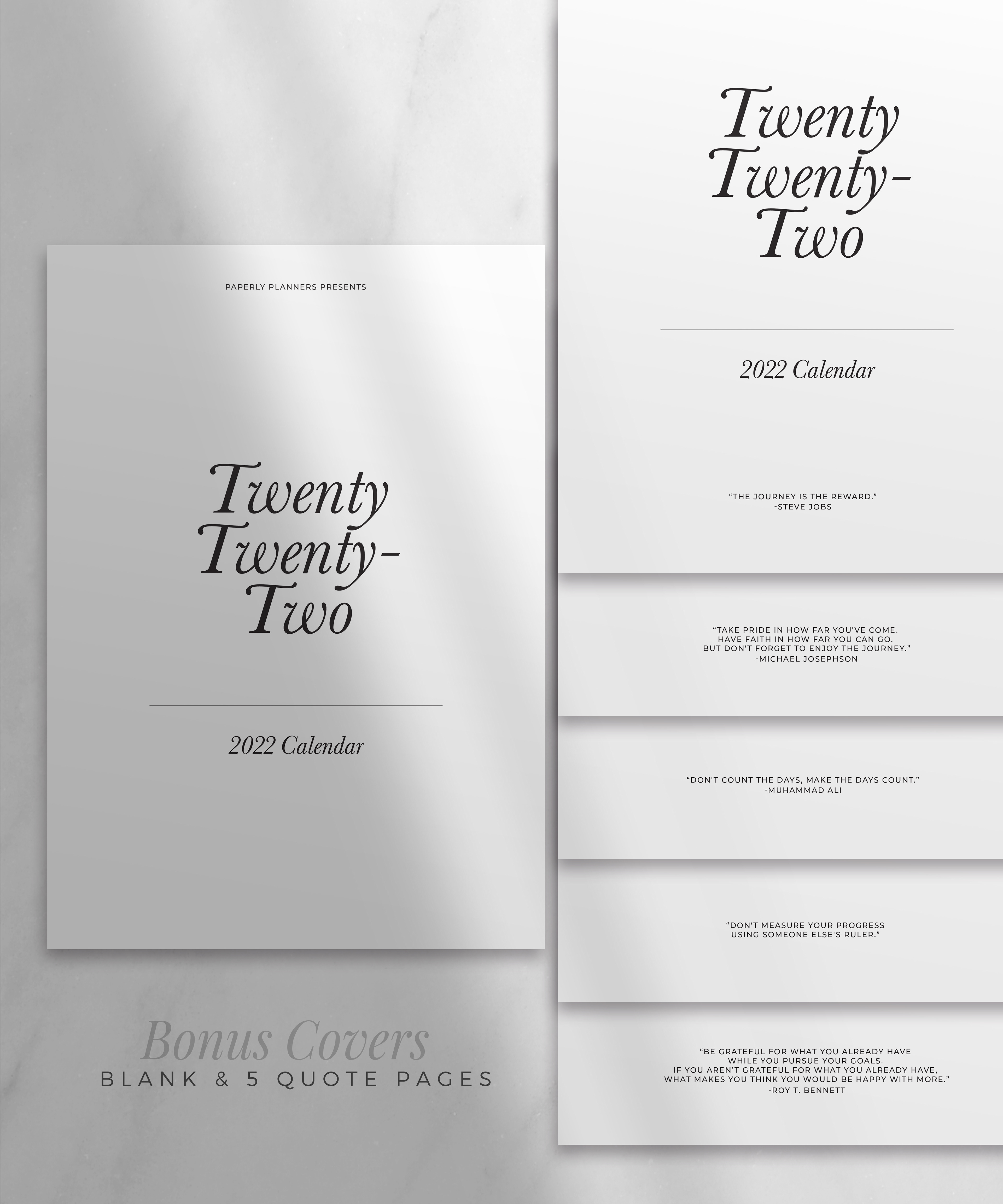 Paperly Planners - Beautiful, Productive. - 2022 BASIL MINT Calendar