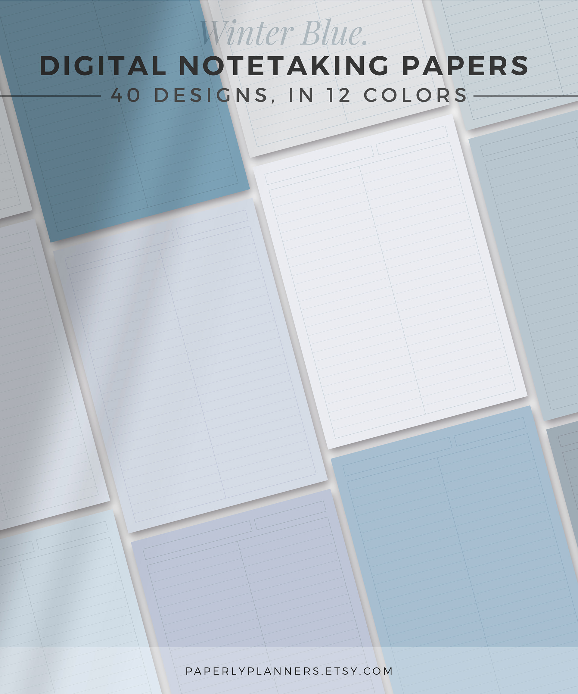 Paperly Planners - Beautiful, Productive. - WINTER BLUE Digital Note ...
