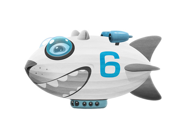 Mark Gervais Illustration and Animation - Blimp