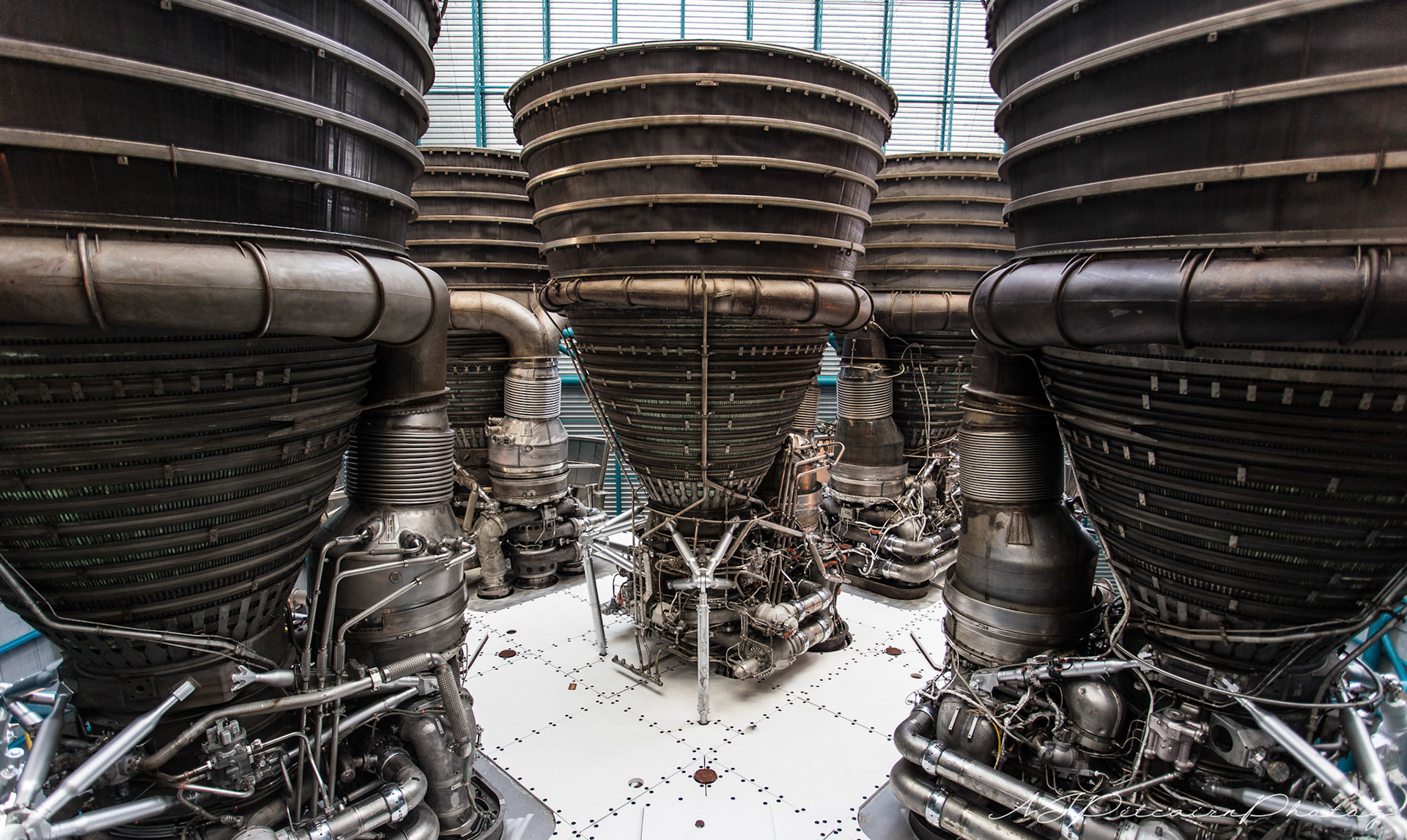 I finally visited the KSC today. Such a blast to see the five engines ...