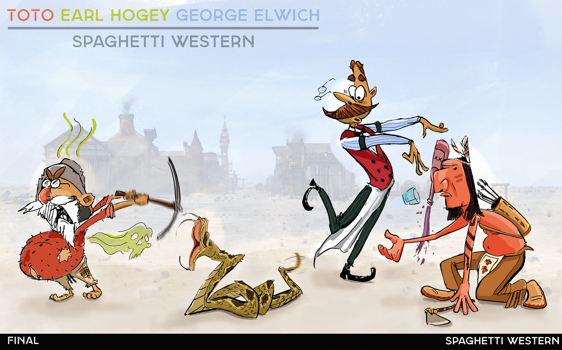 Kevin Zapata-Rubio - Spaghetti Western- Character Design