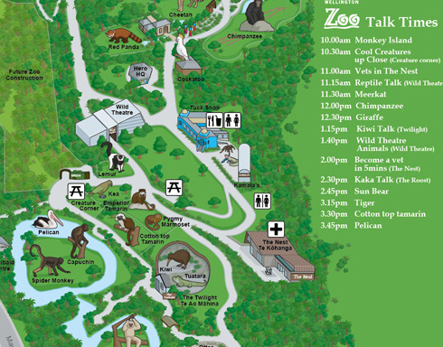 Chris Davidson illustration - Wellington Zoo
