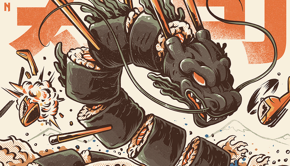 Ilustrata Design - The Great Sushi Dragon
