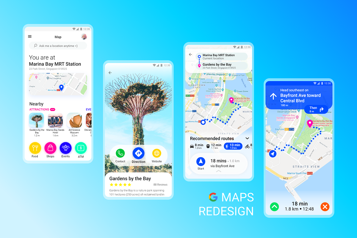 Y - Google Map UI/UX Re-imagined