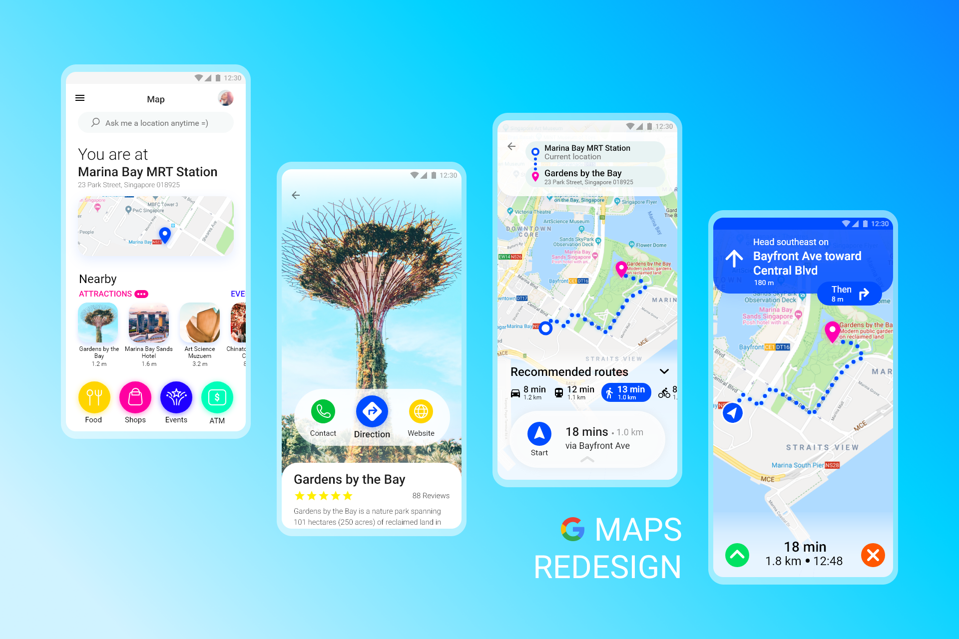 Y - Google Map UI/UX Re-imagined