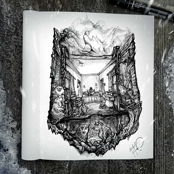 Nick Hammond Design - Cinematic Drawing Series