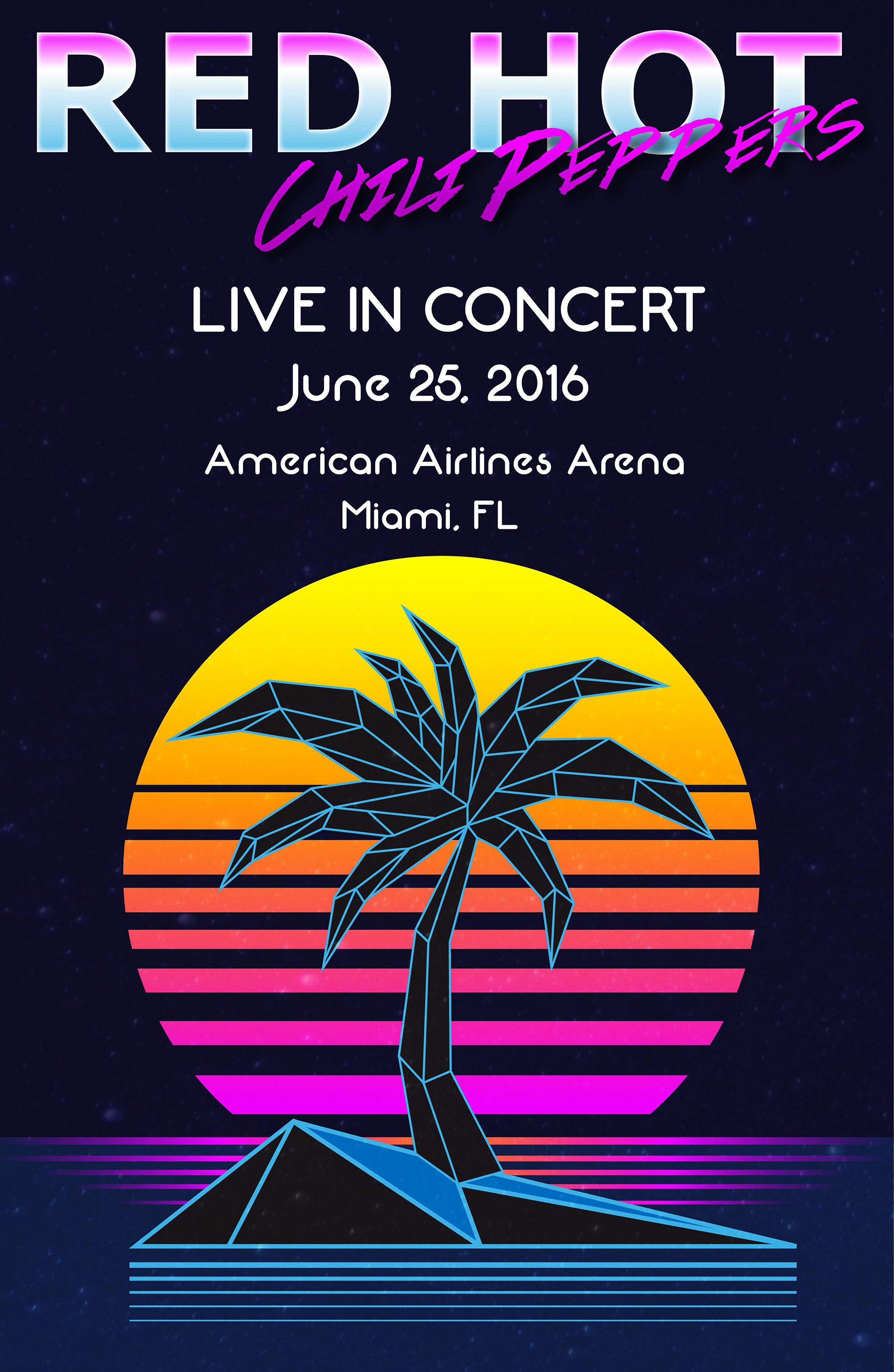 JV Graphic Design - 80's Neon Style Poster