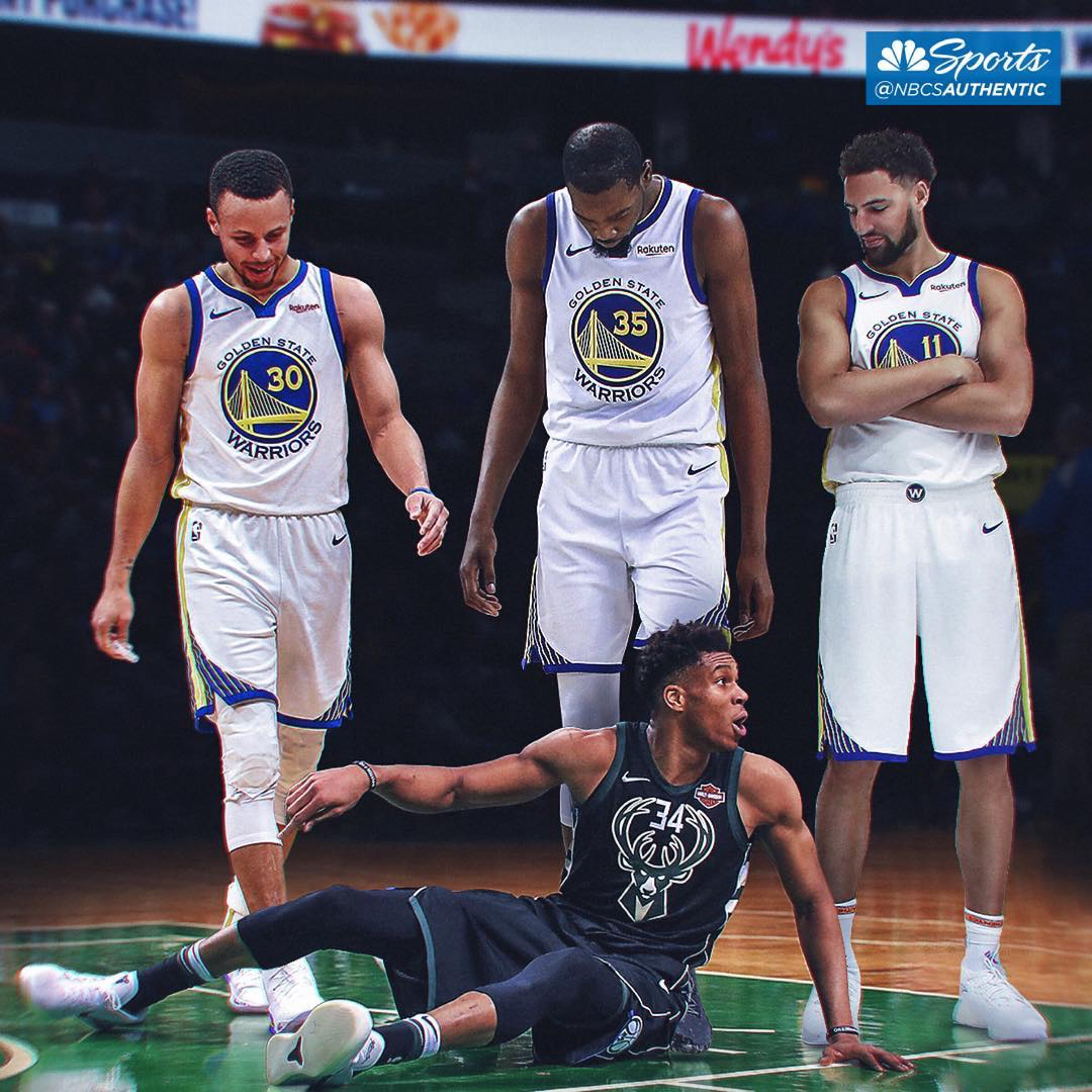 Jordan Fortin Belanger - Warriors vs Bucks | Real-time graphic | NBA