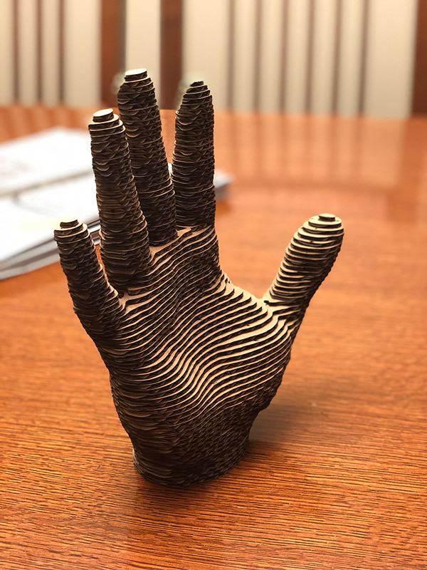 Gary Zorko - 3D Cardboard Human Hand