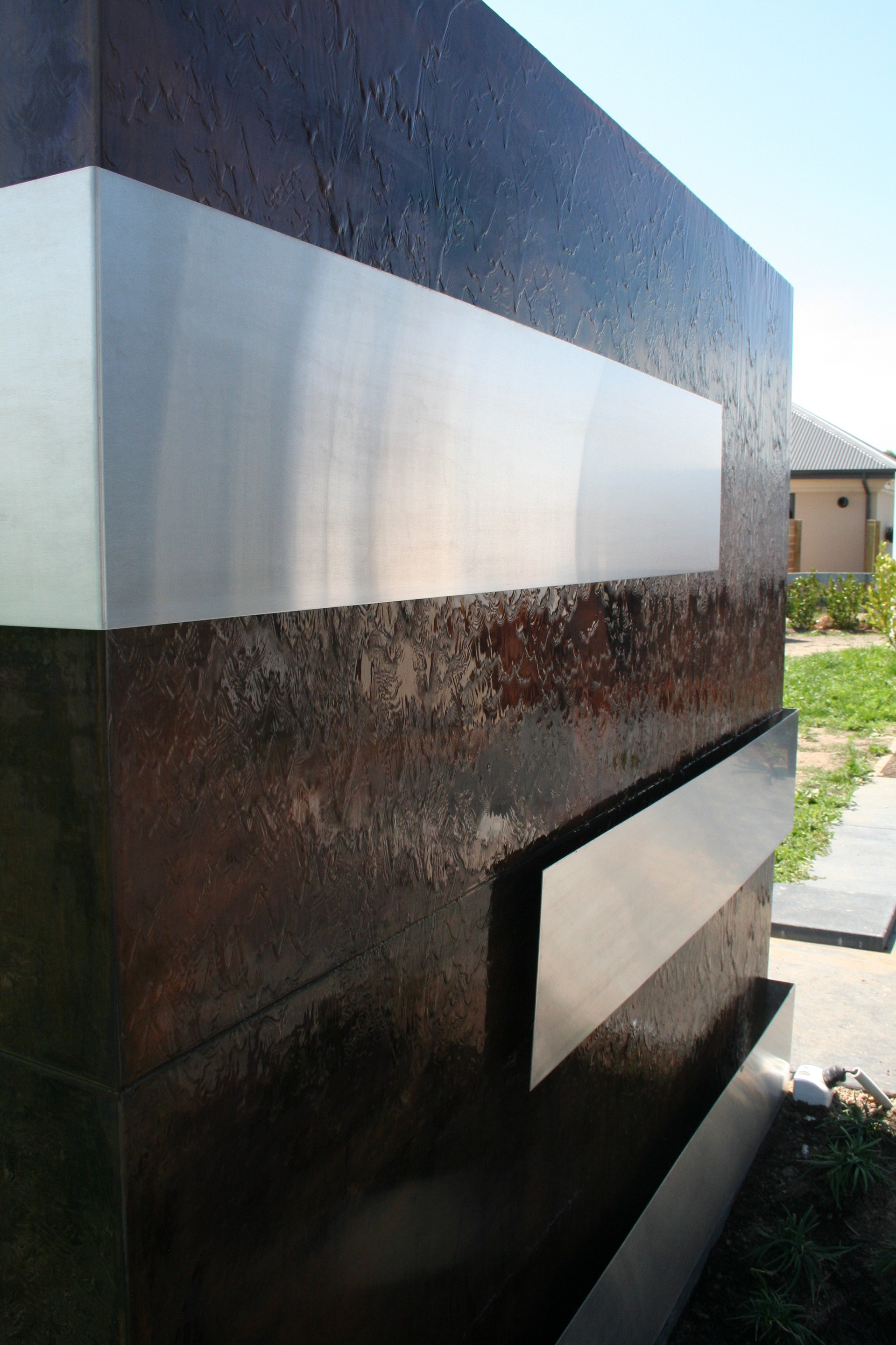 Contemporary Water Sculptures - Copper