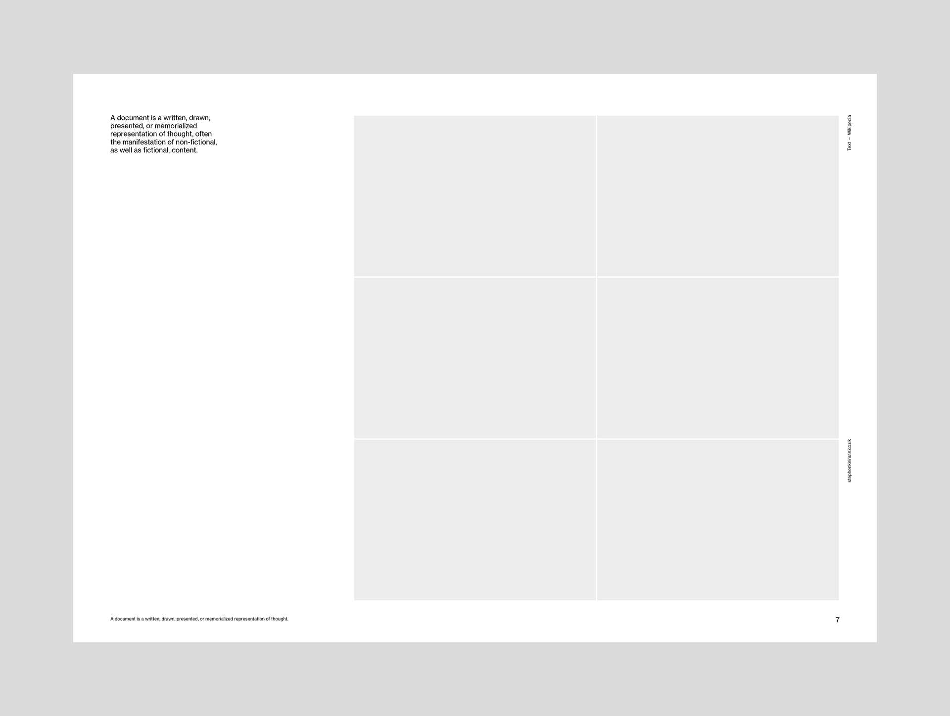 Stephen Kelman - A3 Presentation Grid System for InDesign Stephen Kelman - A3 Presentation Grid System for InDesign