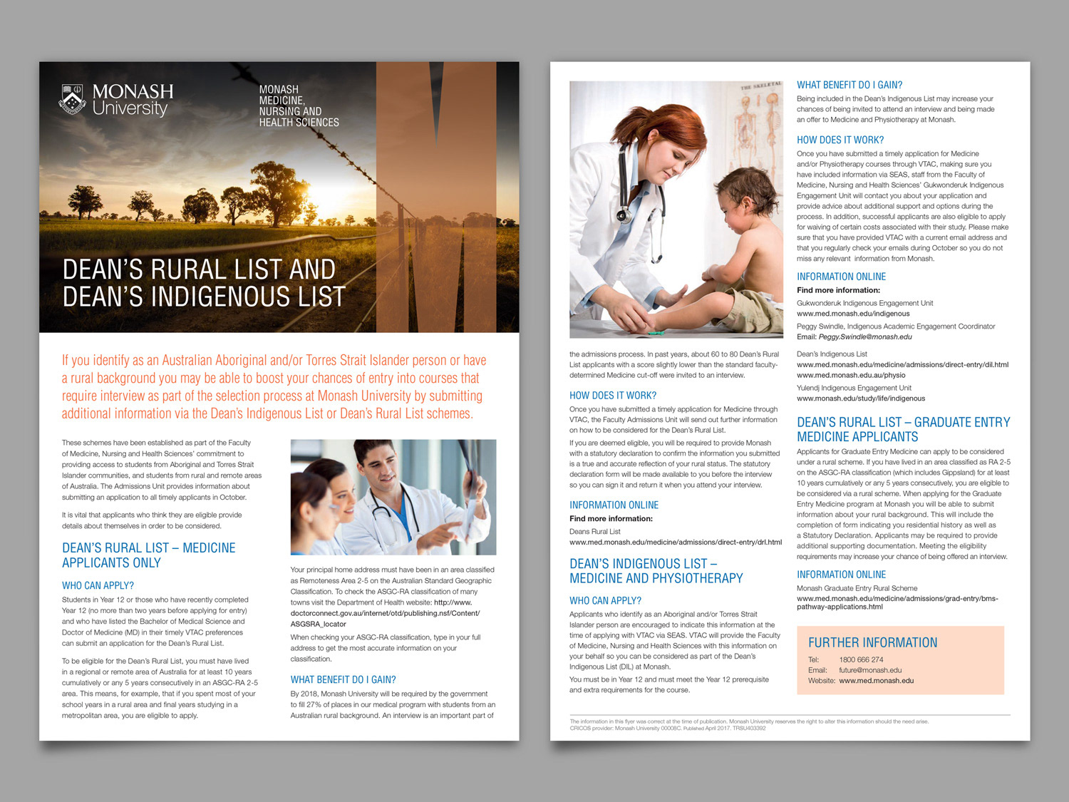 John Allen - Monash University Flyers and Brochures