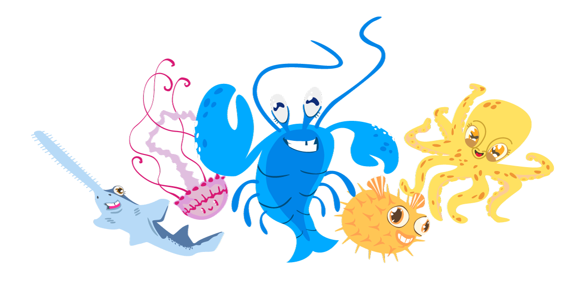 Rodrigo Bravo / Illustrator / Designer - SEA LIFE / CHARACTER DESIGN