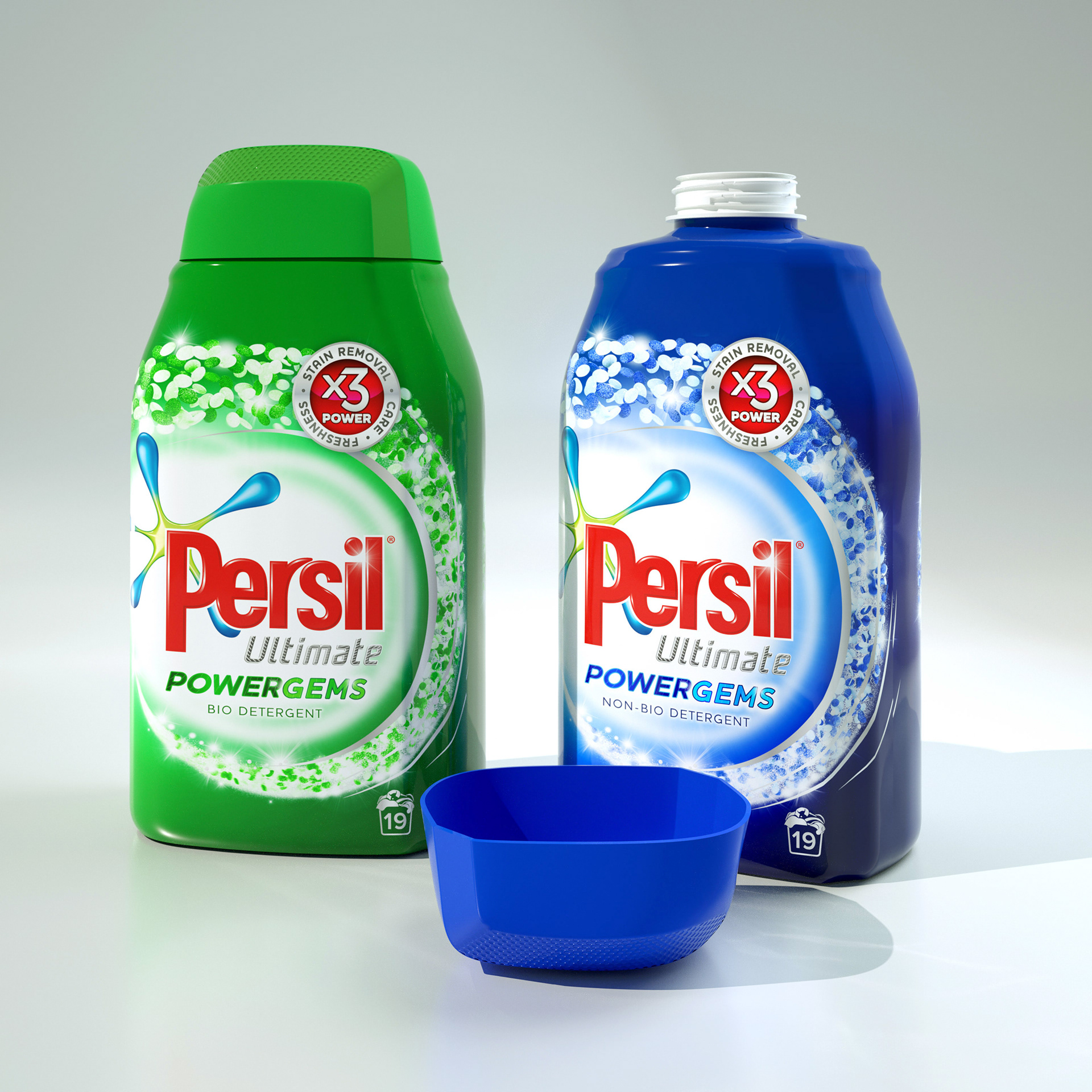 arbitrary visualisation - Persil / Omo bottle packaging