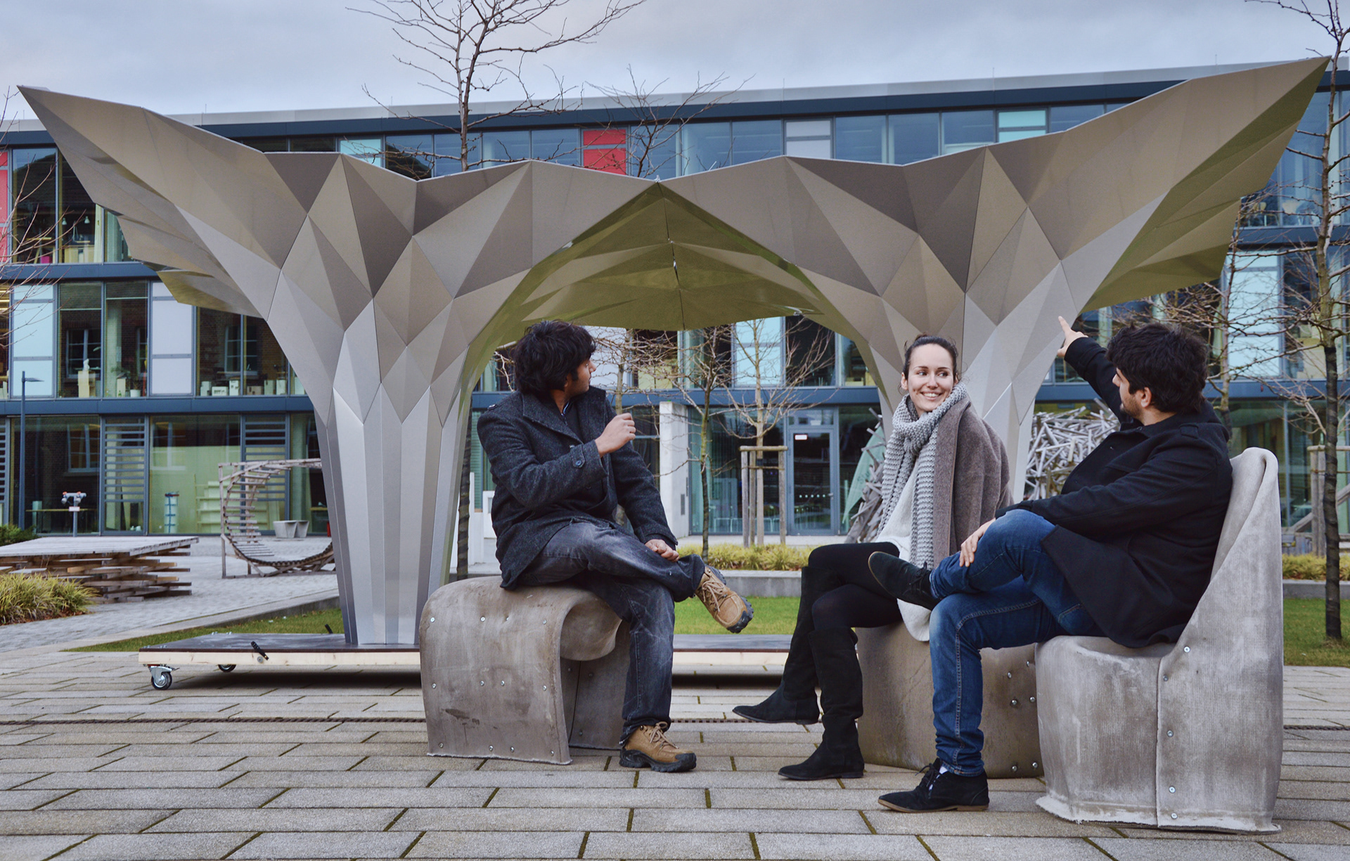 Tal Friedman - parametric architecture - origami pavilion