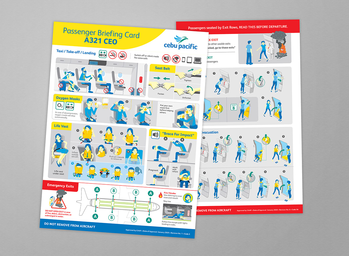 Studio Dialogo - Cebu Pacific Flight Safety Cards