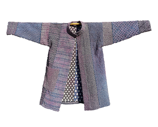 Sashiko Portfolio - Hitomezashi Sashiko Jacket 2021 B