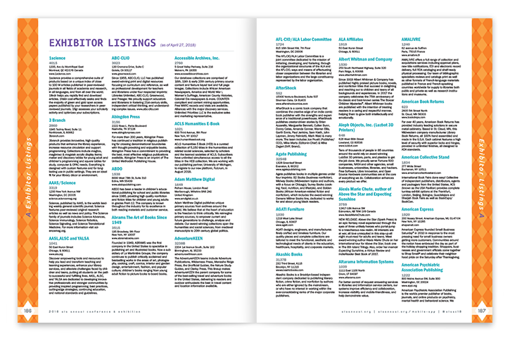 Krista Joy Johnson - Conference Program Books