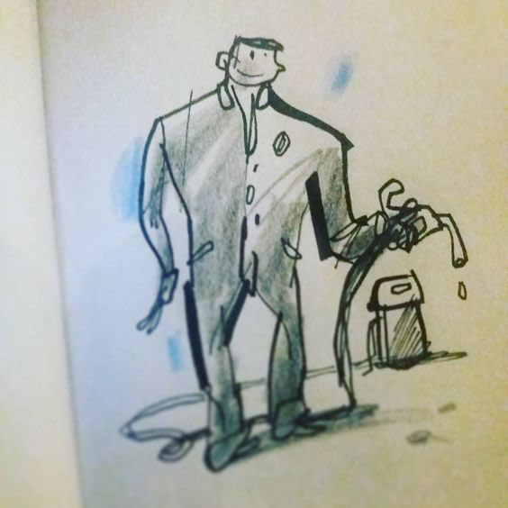 Petri Suni - Set of #randomsomeone sketchbook doodles 2016