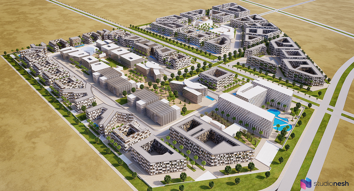 Studionesh - Qatar- Energy City Masterplan Concept