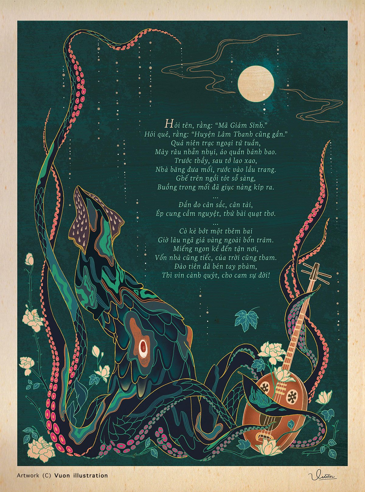 Vuon Illustration - The tale of Kieu
