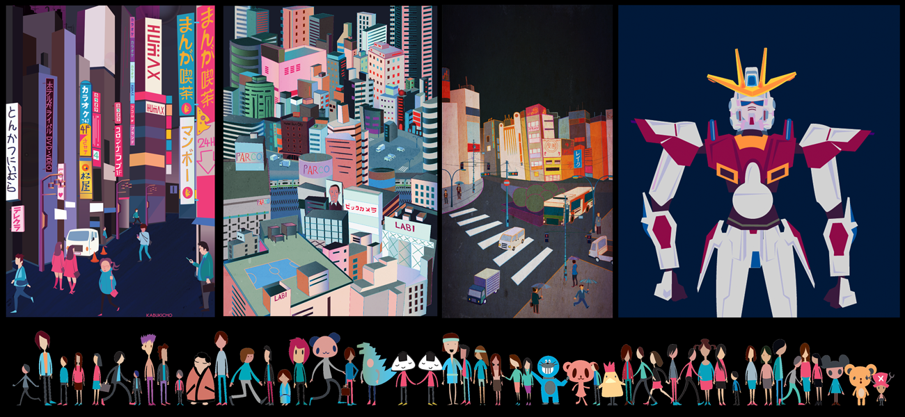 James Sandifer Illustration & Animation - Tokyo Collection Work in Progress