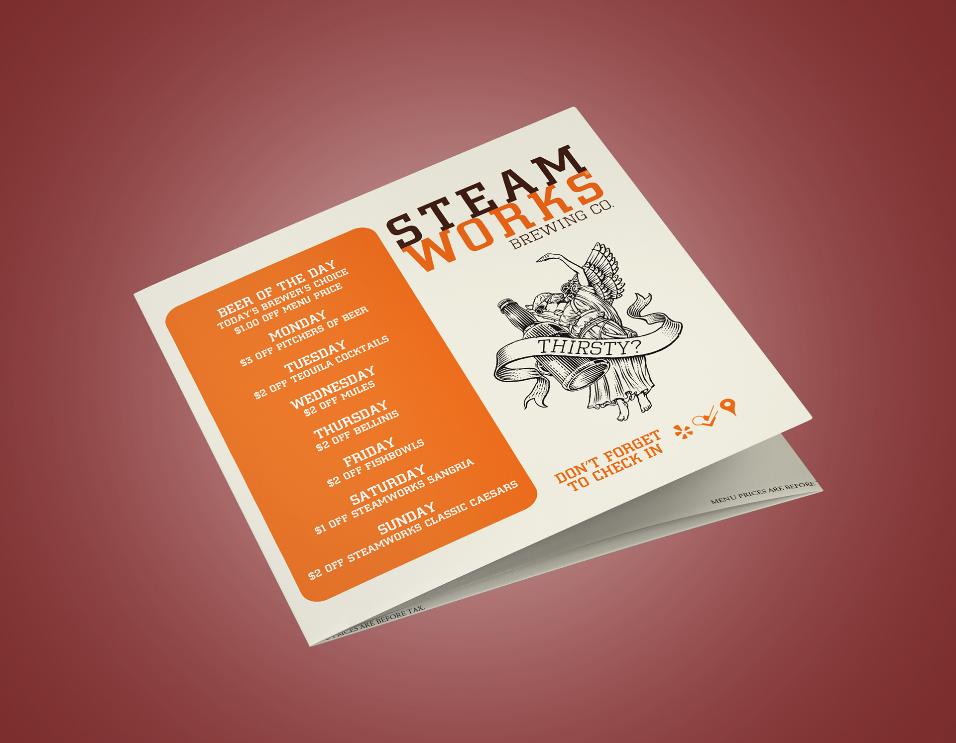 Emmaline McVeigh - STEAMWORKS MENUS