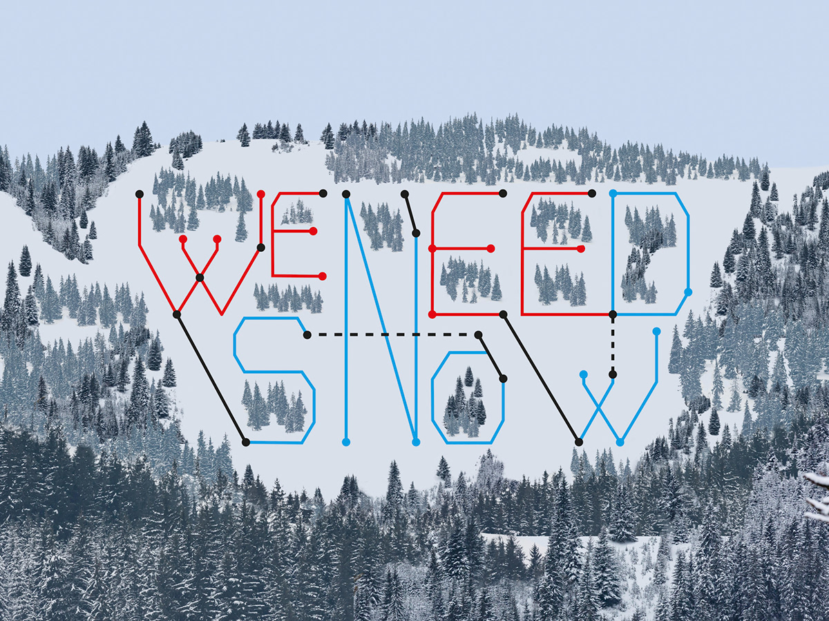 Berta Olivella - Graphic Designer - Snow Poster